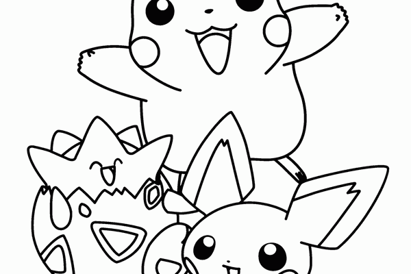 cute pokemon pikachu coloring pages