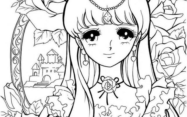 printable anime princess coloring pages